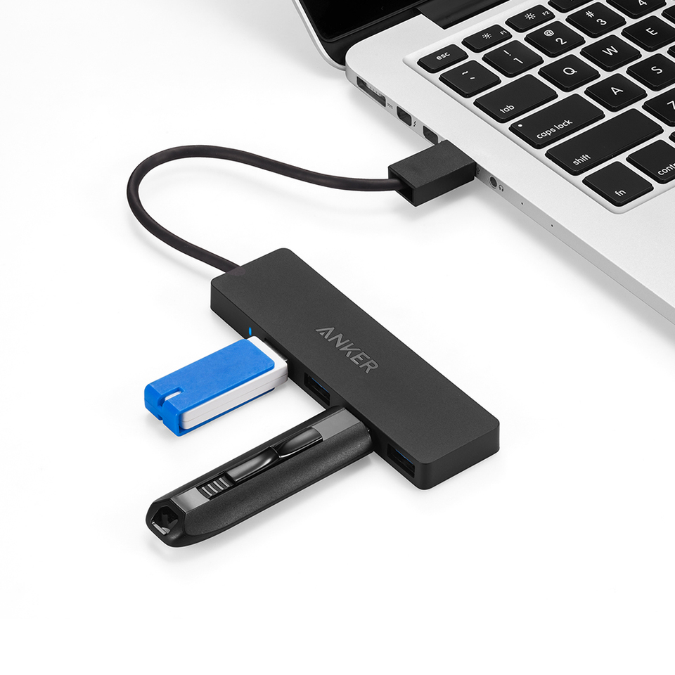 Anker | 4-Port Ultra Slim USB 3.0 Hub with extension Cord